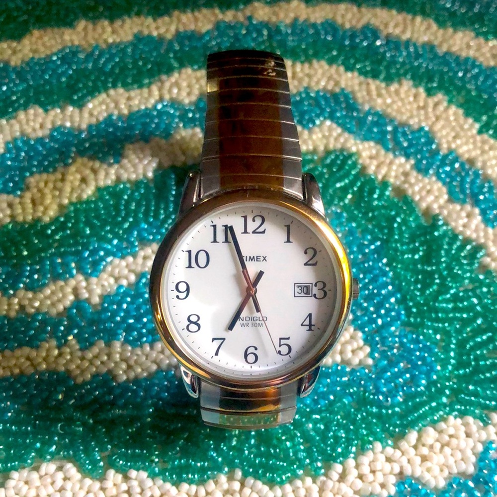 Timex Indiglo Wr 30m 2 Tone Silver And Gold Plated (S… - Gem